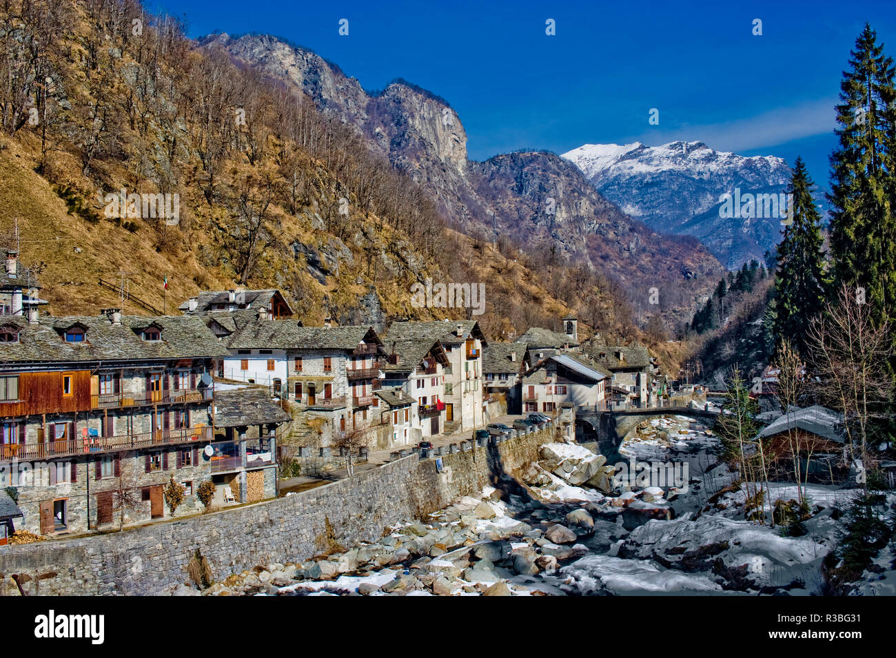 Italia-Piemonte-Valsesia Rassa Stock Photo - Alamy
