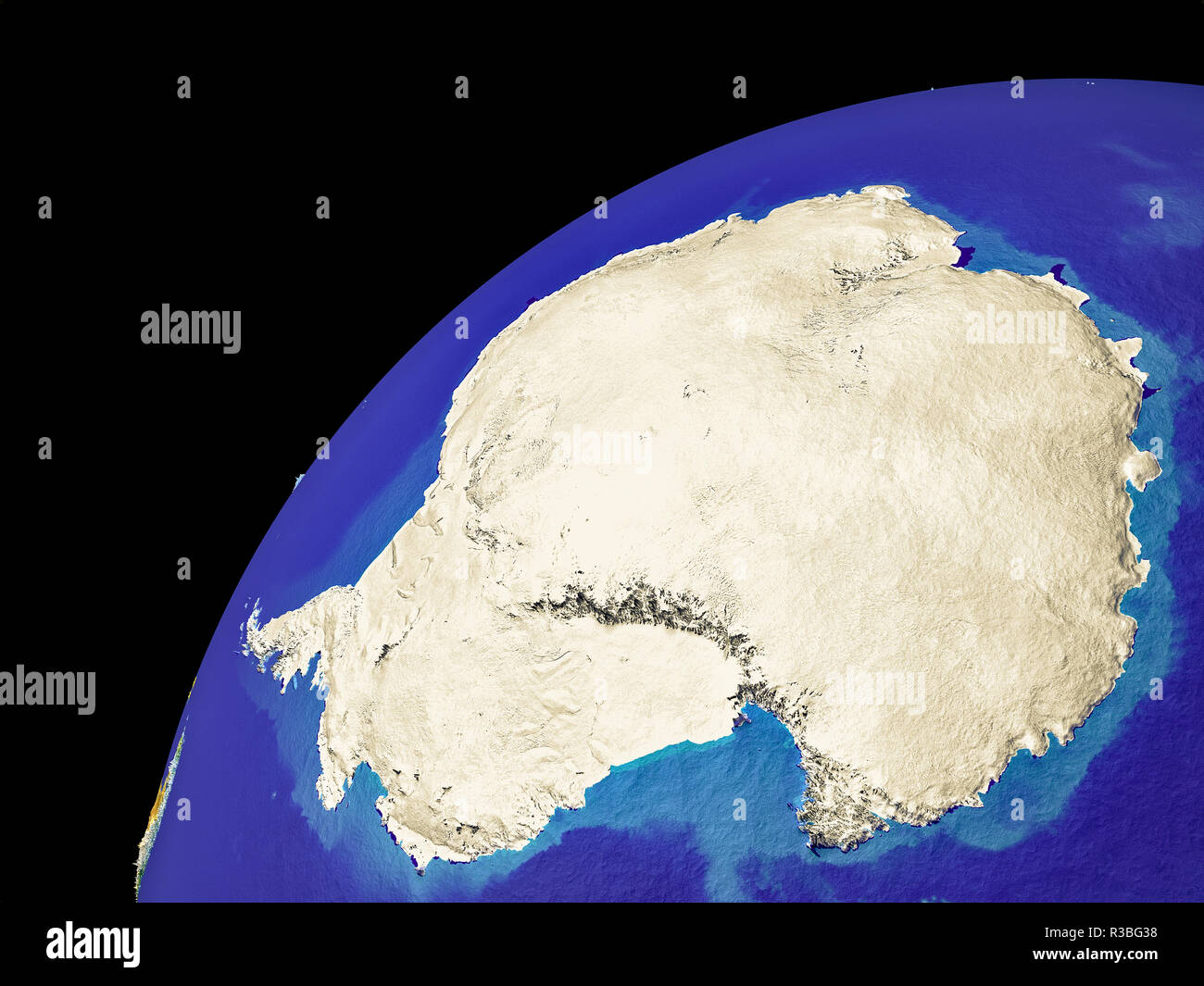 Antarctica satellite map hi-res stock photography and images - Alamy