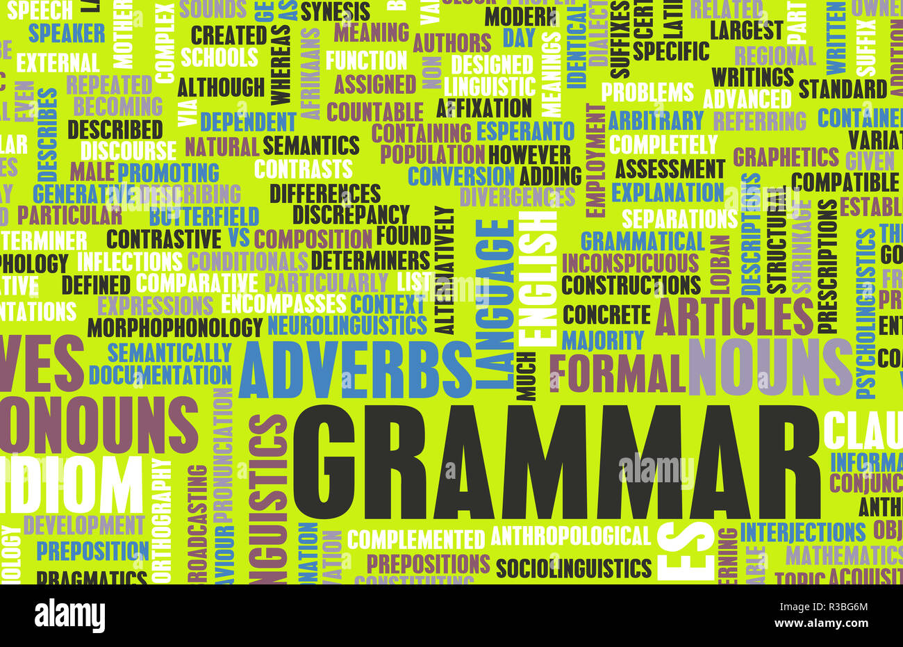Verbs adjectives adverbs hi-res stock photography and images - Alamy