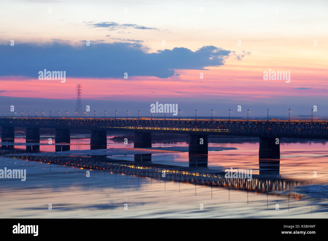Amur river bridge hi-res stock photography and images - Alamy