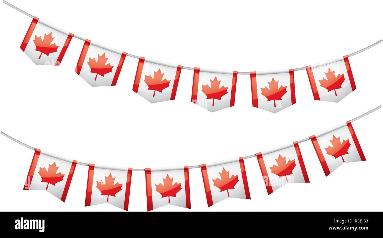 Canada flag, vector illustration on a white background Stock Vector Image & Art - Alamy