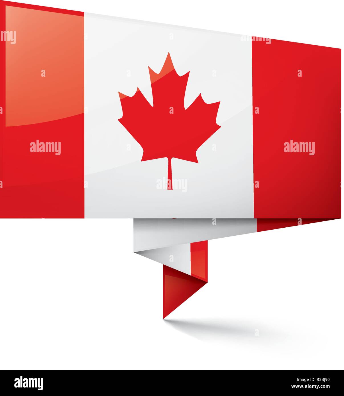 Canada flag, vector illustration on a white background Stock Vector Image & Art - Alamy