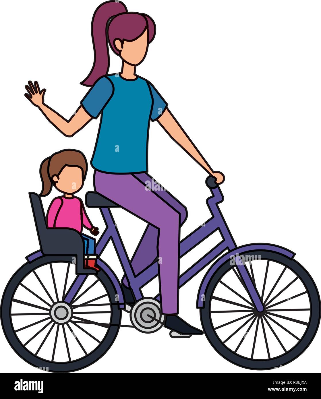 Mommy and daughter Stock Vector Images - Alamy