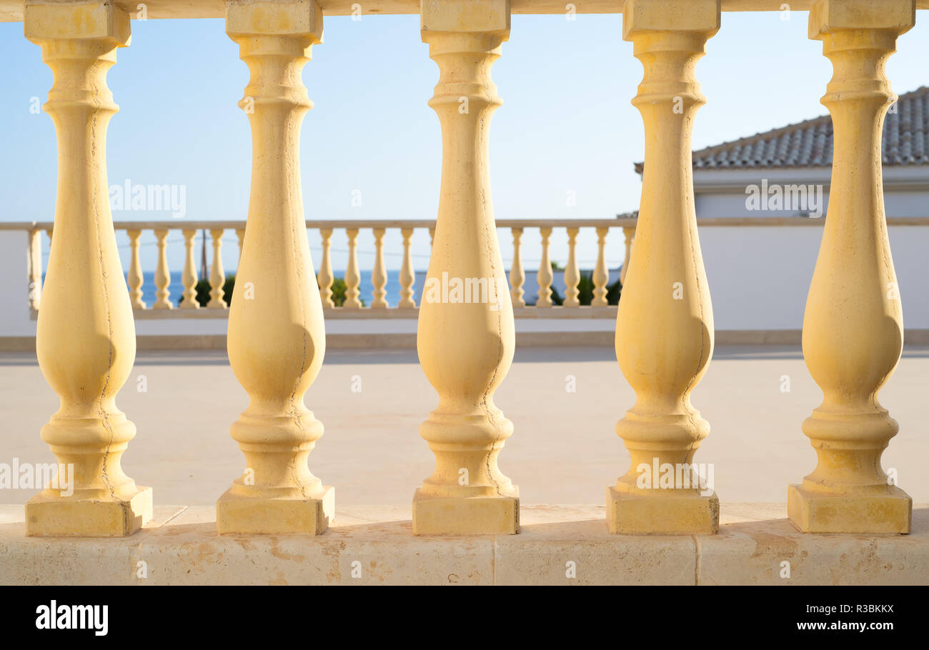 Architectural detail with columns outdoor Stock Photo - Alamy
