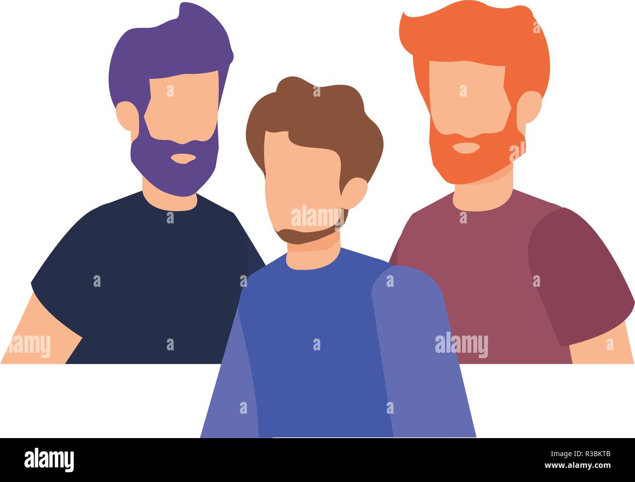 group of men characters Stock Vector Image & Art - Alamy