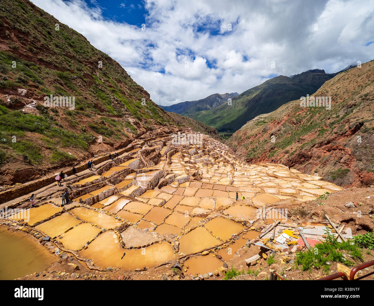 Peruvian salt evaporation ponds hi-res stock photography and images - Alamy