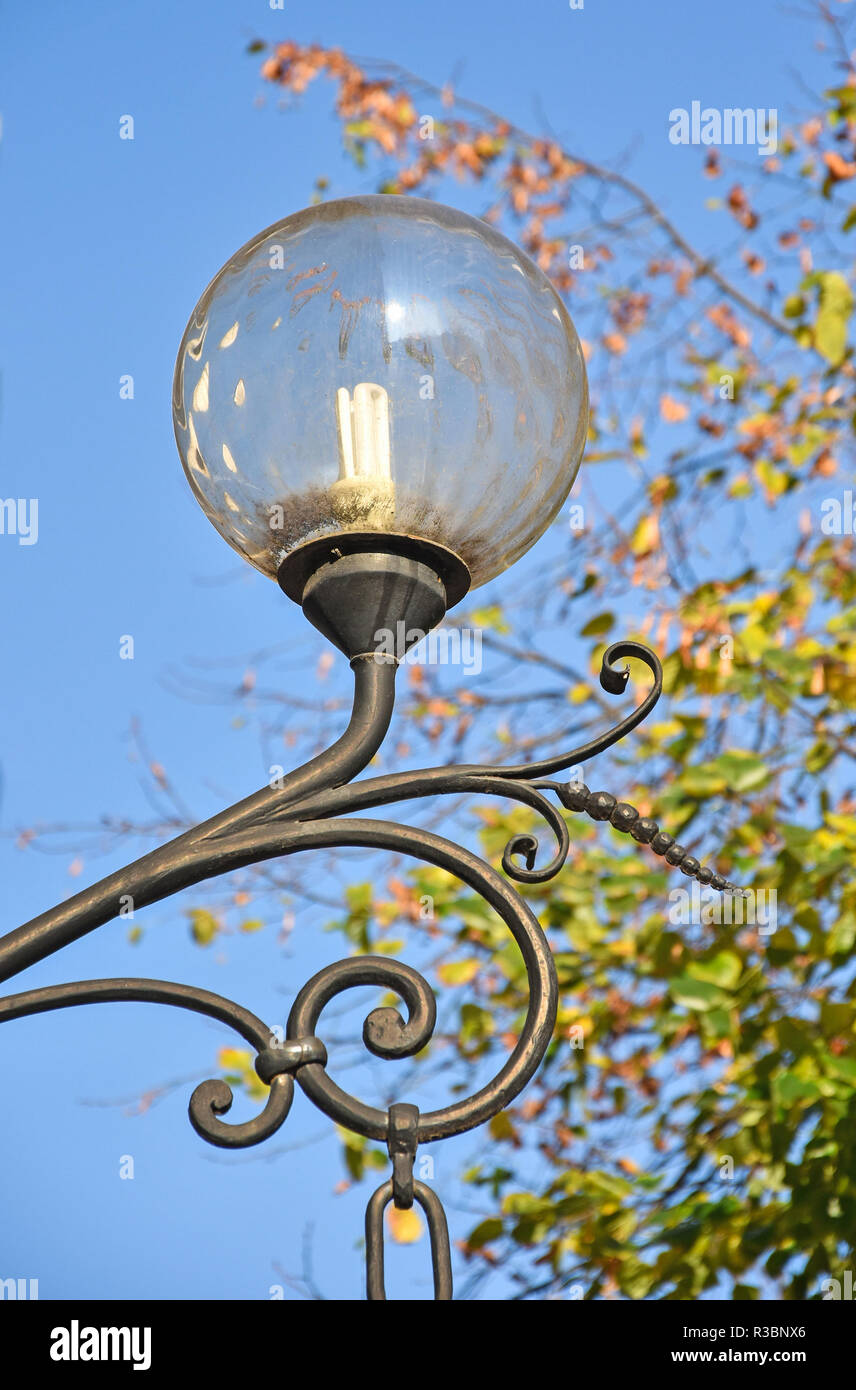 Ornate street light on the building Stock Photo - Alamy