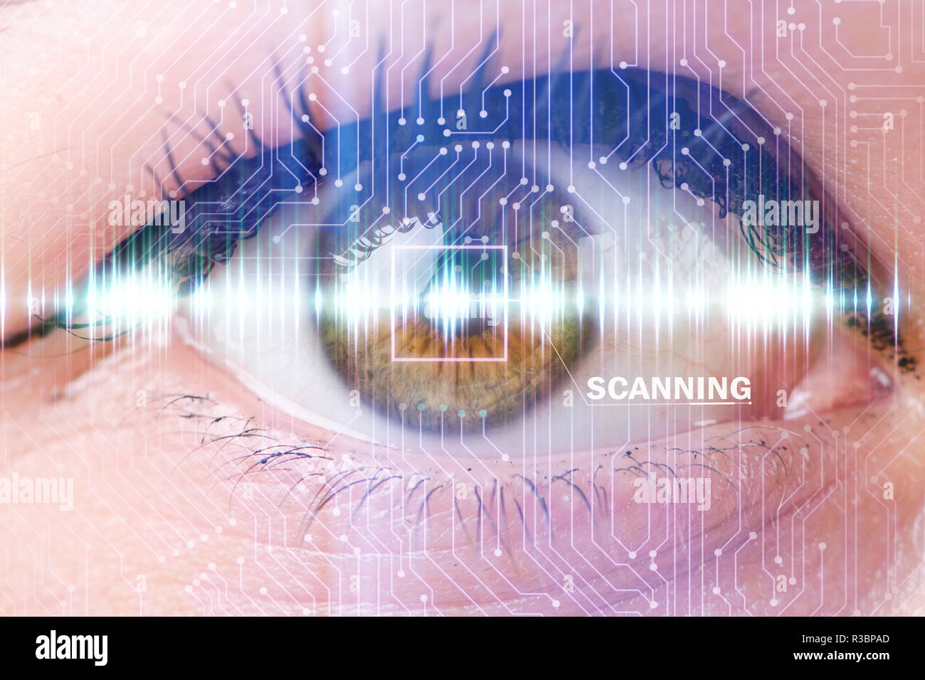 Concept sensor implanted human hi-res stock photography and images - Alamy