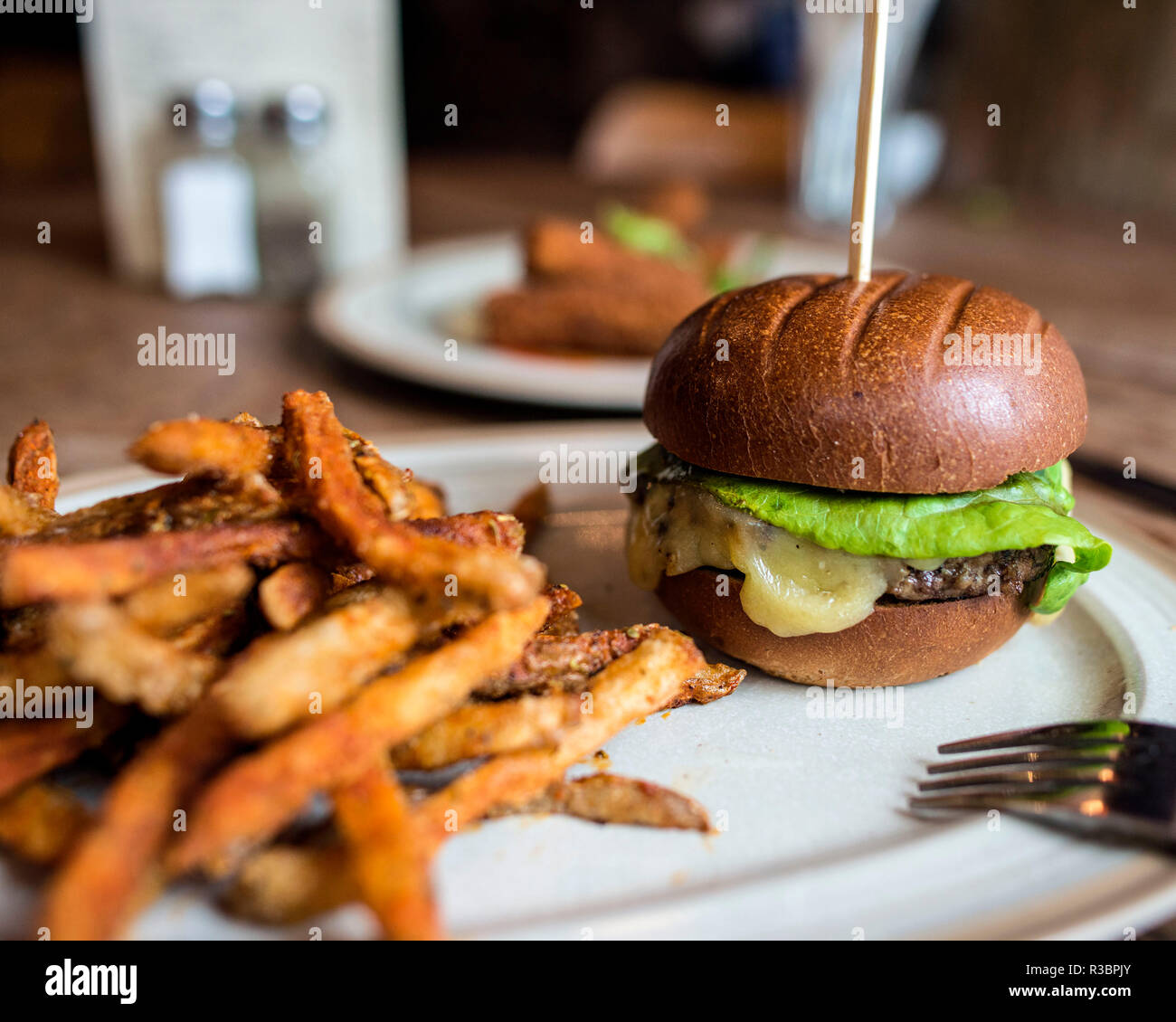 Healthy Rustic Vegetarian Food Stock Photo - Alamy