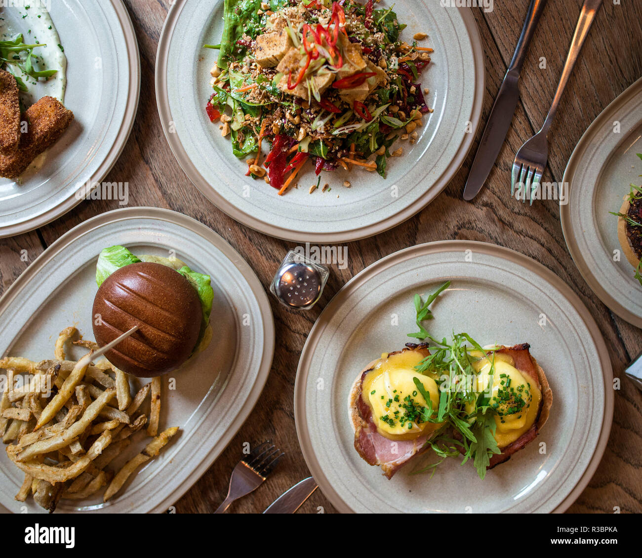Healthy Rustic Vegetarian Food Stock Photo - Alamy