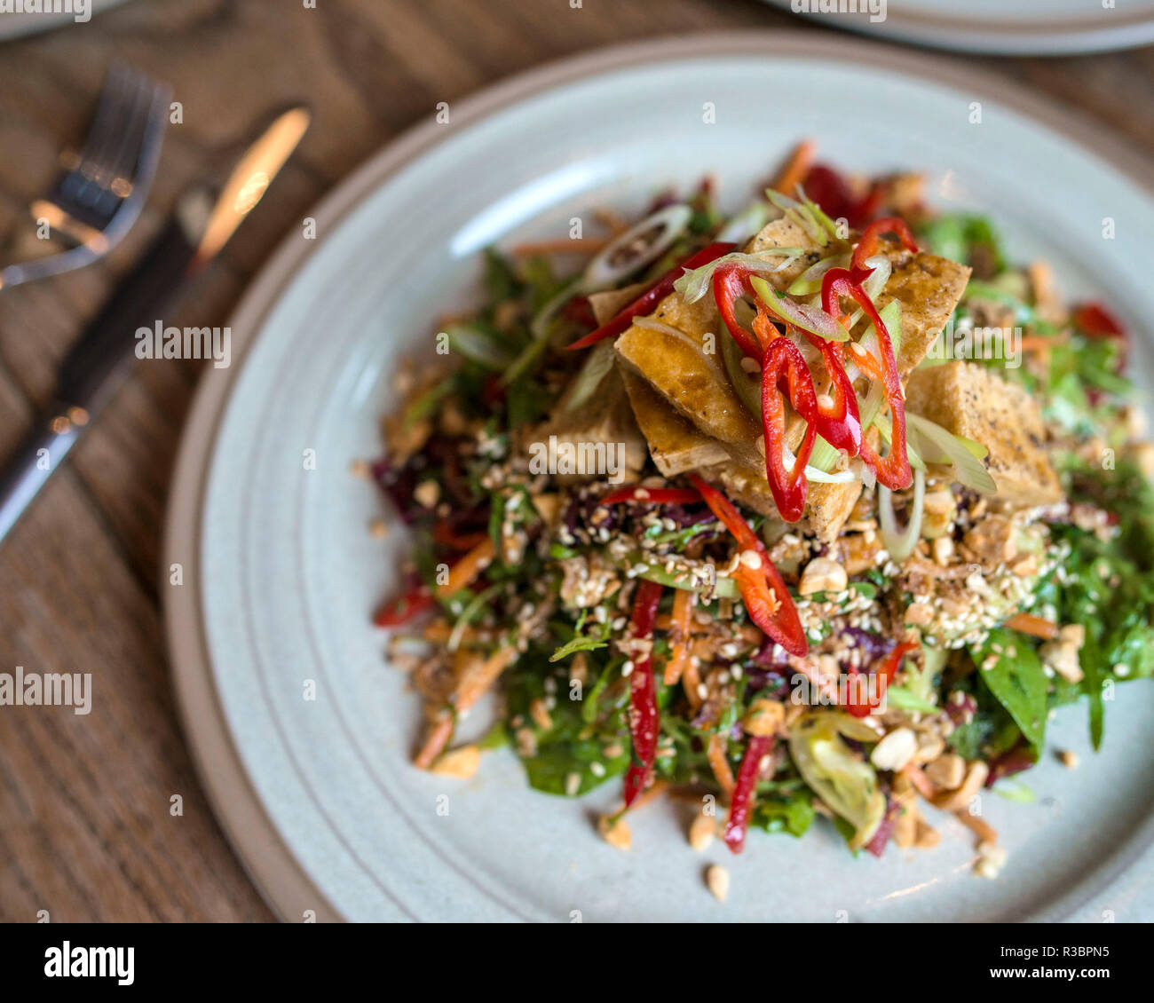 Healthy Rustic Vegetarian Food Stock Photo - Alamy