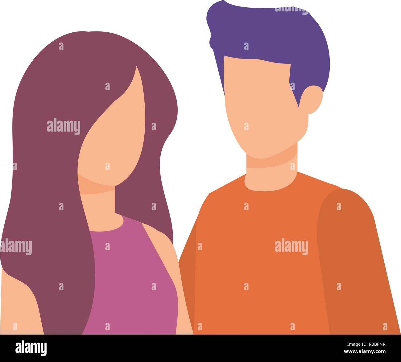 couple avatar characters icons Stock Vector Image & Art - Alamy