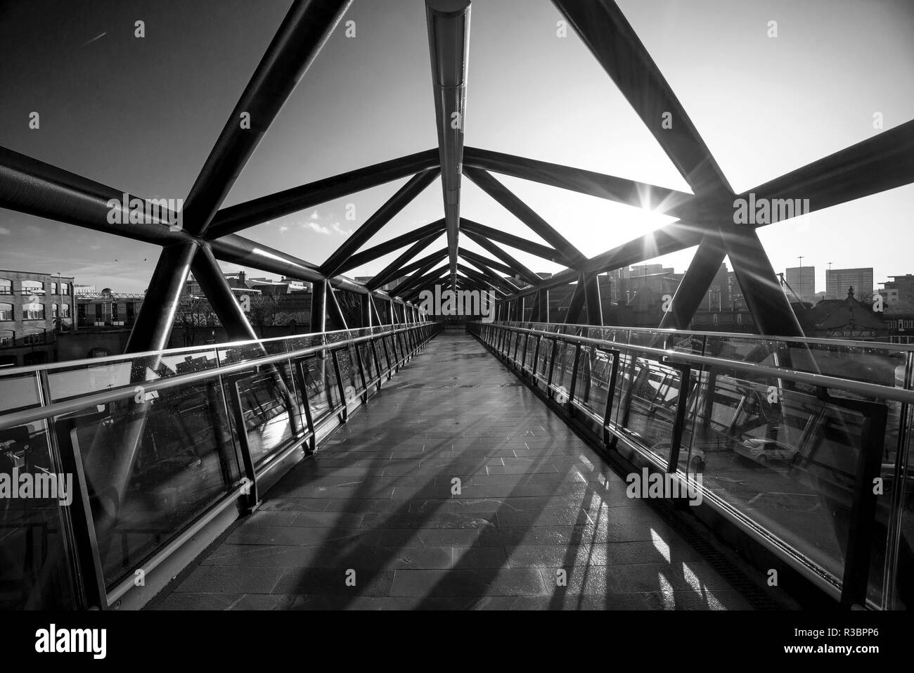 Castlefield canal manchester uk Black and White Stock Photos & Images ...