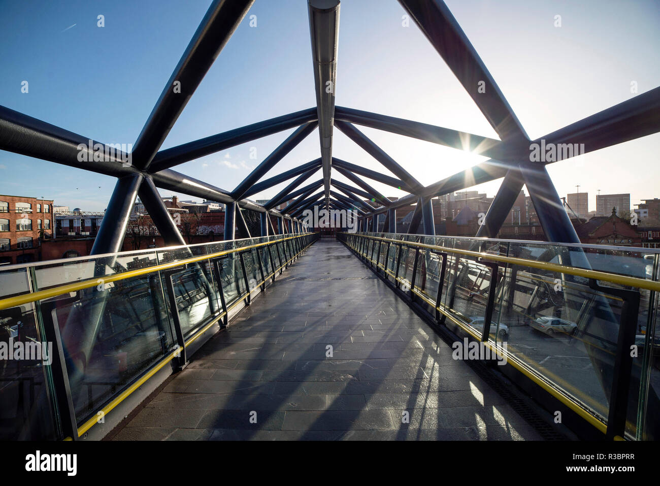 Manchester City Centre, Deansgate, The Hilton Stock Photo - Alamy