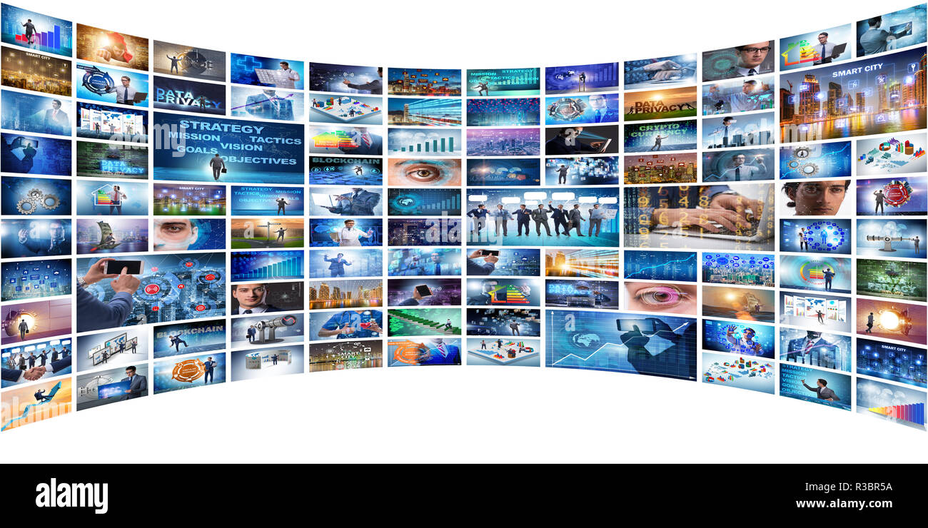 Collage of various business concepts Stock Photo - Alamy