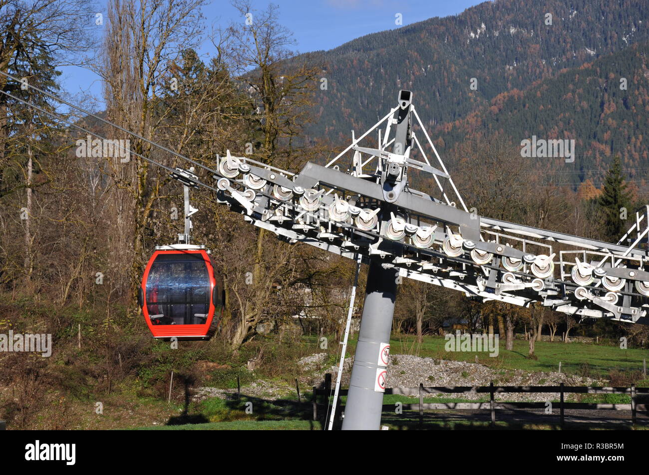 funicular lift support Stock Photo - Alamy