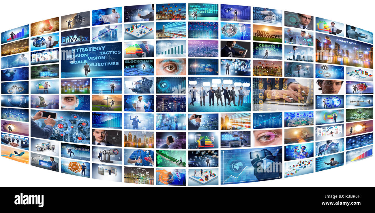 Collage of various business concepts Stock Photo - Alamy