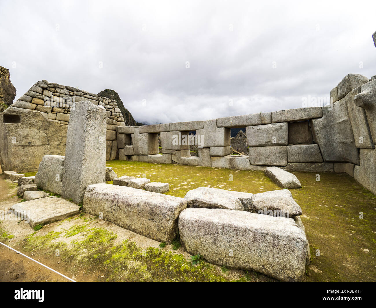 Temple of the Three Windows in Machu Picchu Stock Photo - Alamy