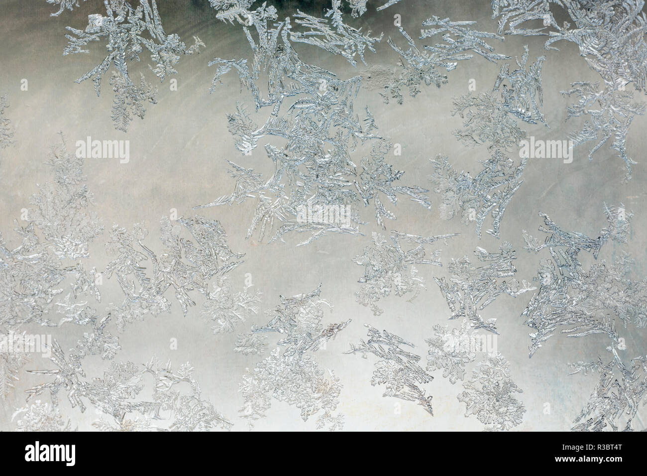 Frost pattern on window Stock Photo - Alamy