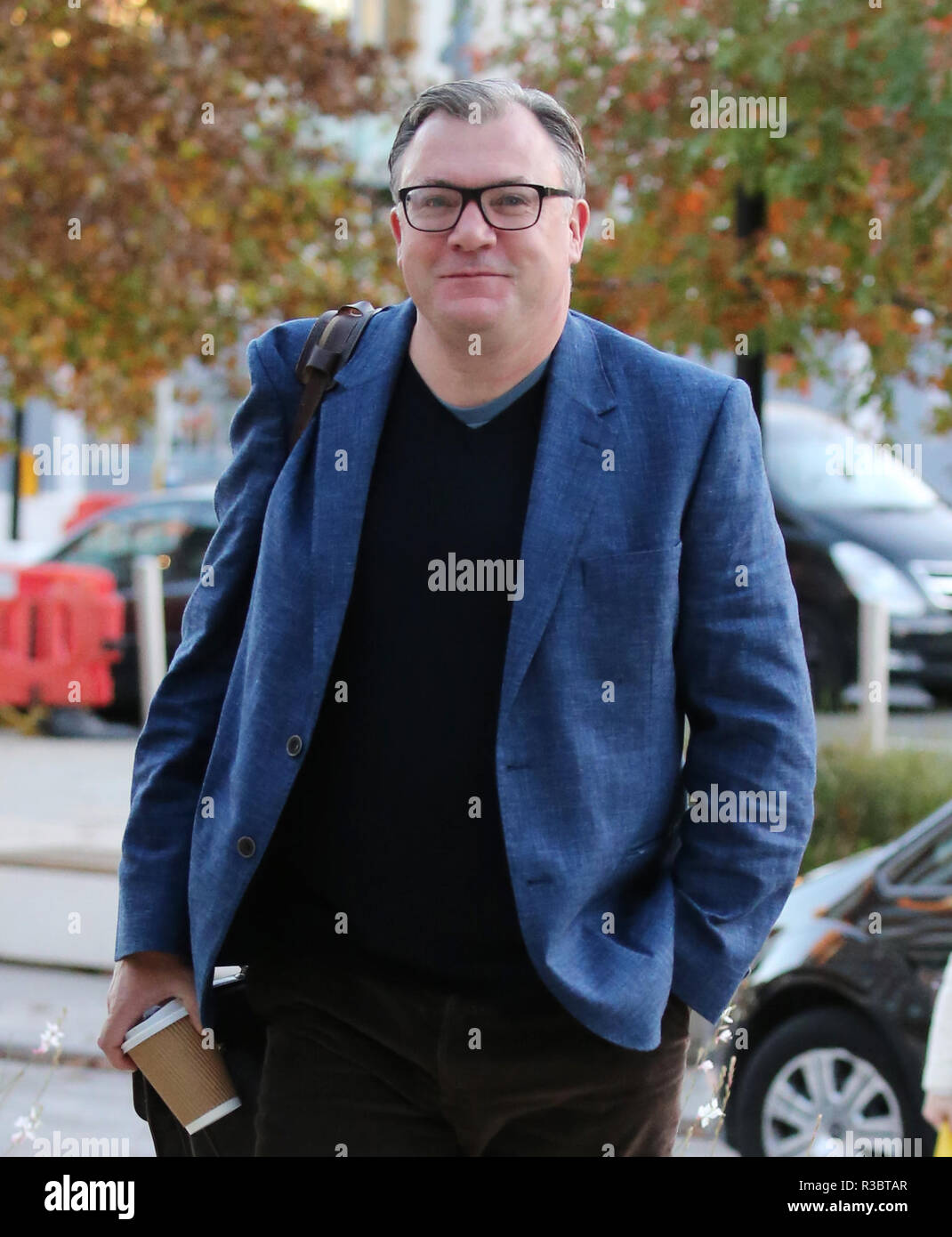 Ed Balls outside ITV Studios today Featuring: Ed Balls Where: London ...