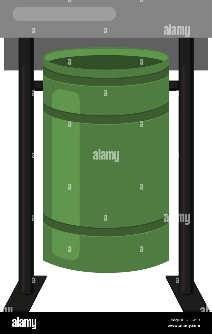 Colorful cartoon park trash bin Stock Vector Image & Art - Alamy