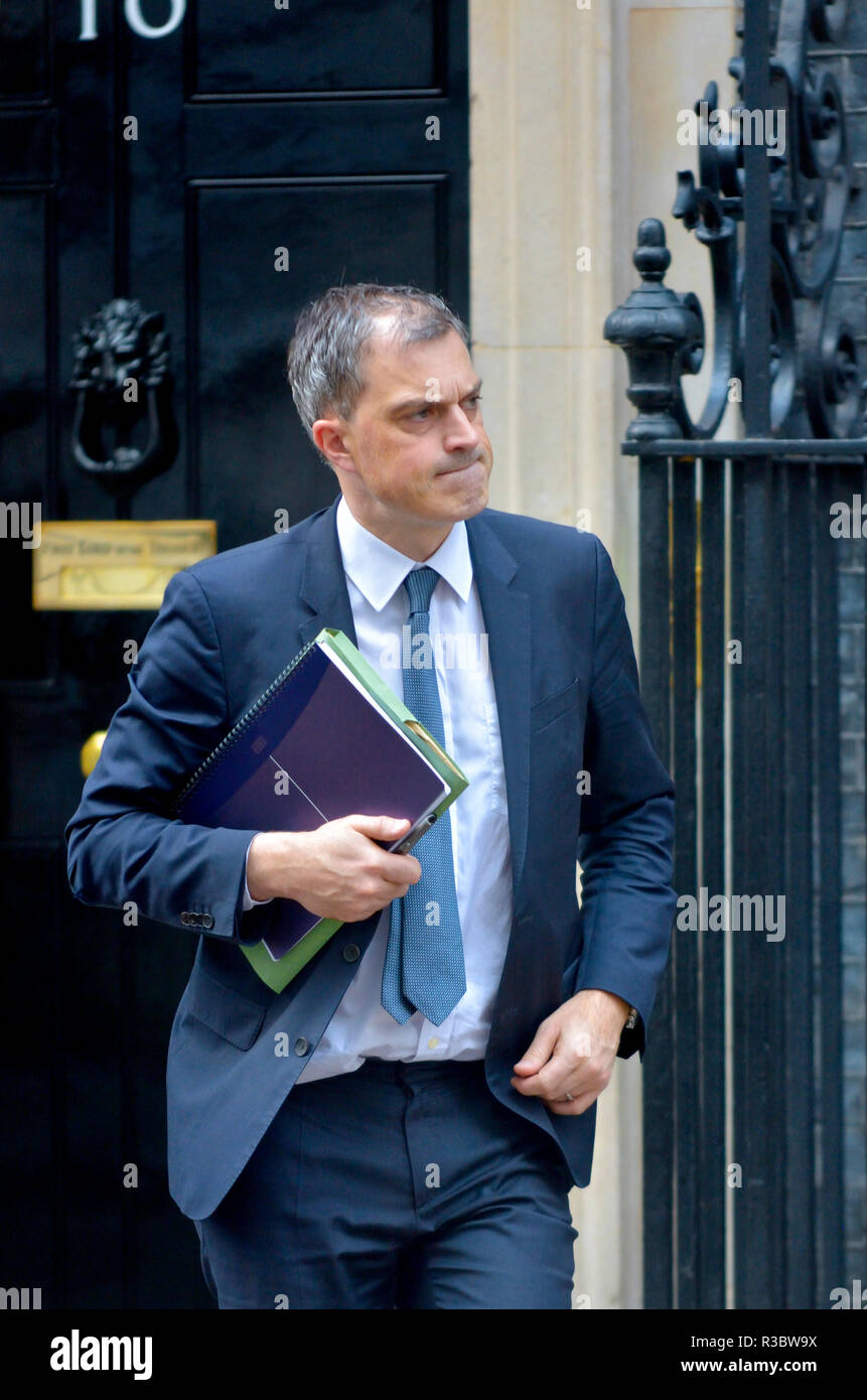 Julian Smith MP (Conservative Chief Whip) leaving 10 Downing Street ...