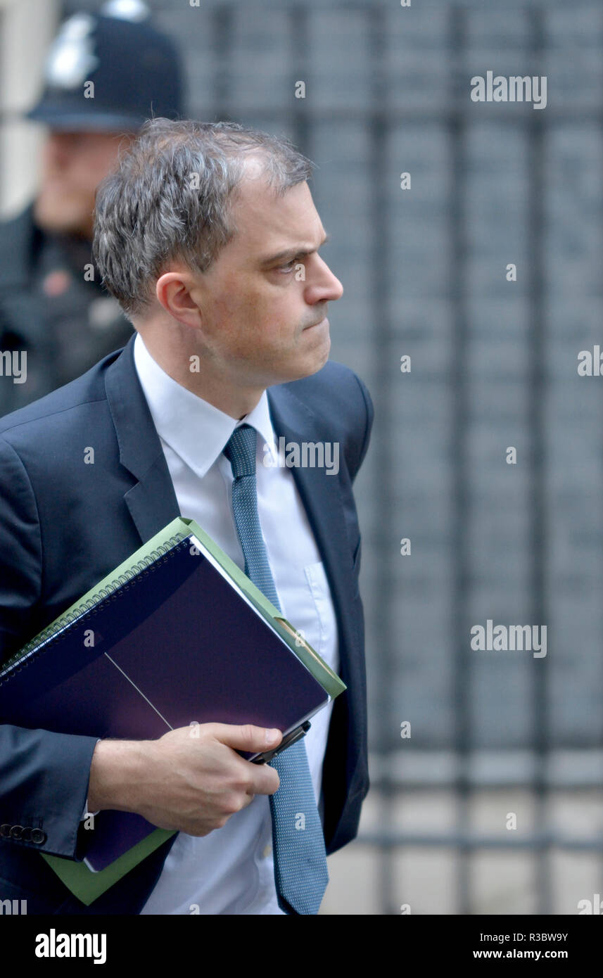 Julian Smith MP (Conservative Chief Whip) leaving Downing Street, Nov ...