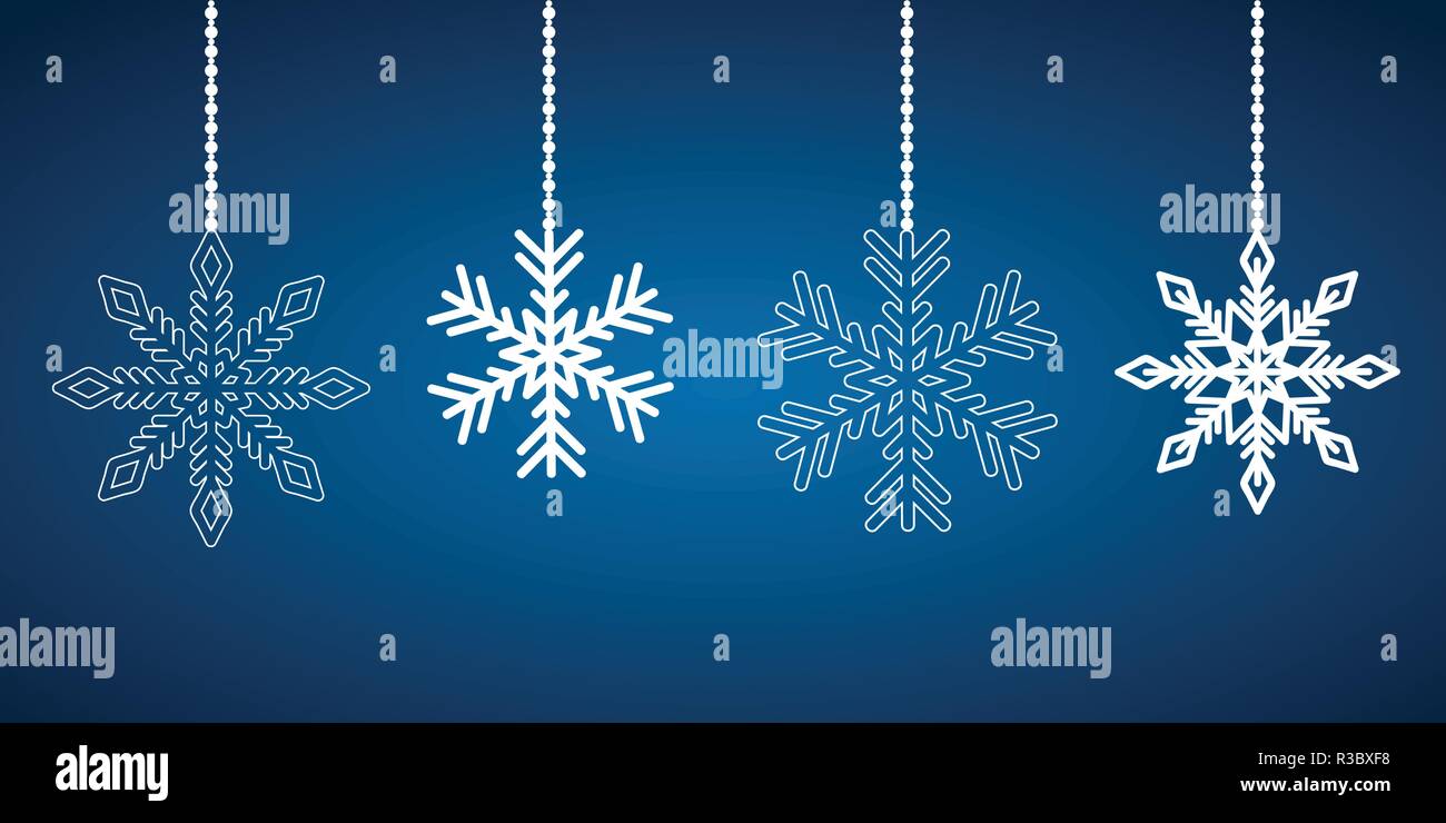 Snowflake blue background hi-res stock photography and images - Alamy