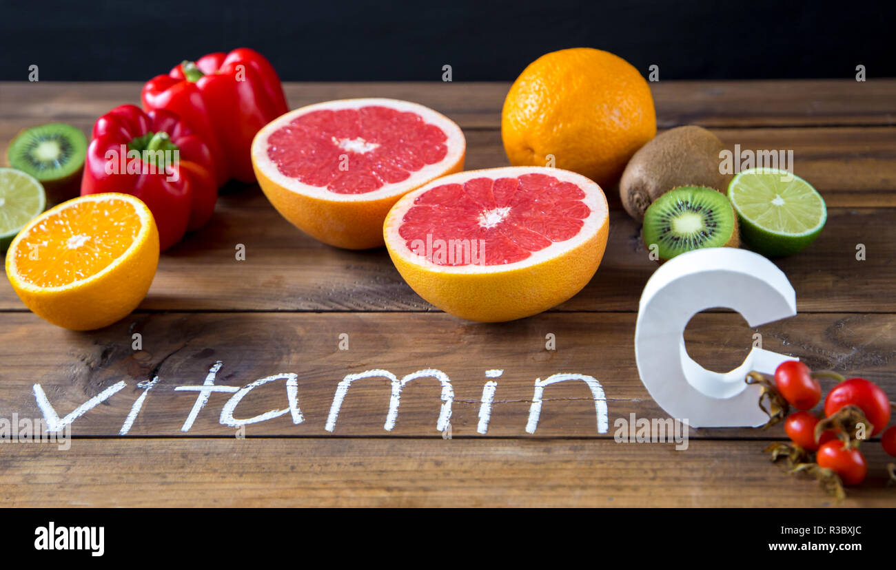 Vitamin C in fruits and vegetables. Natural products rich in vitamin C ...