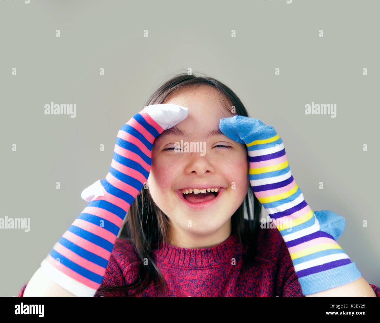 Kid fun socks hi-res stock photography and images - Alamy