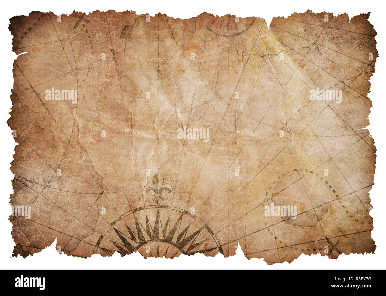 Torn ripped old map background hi-res stock photography and images - Alamy