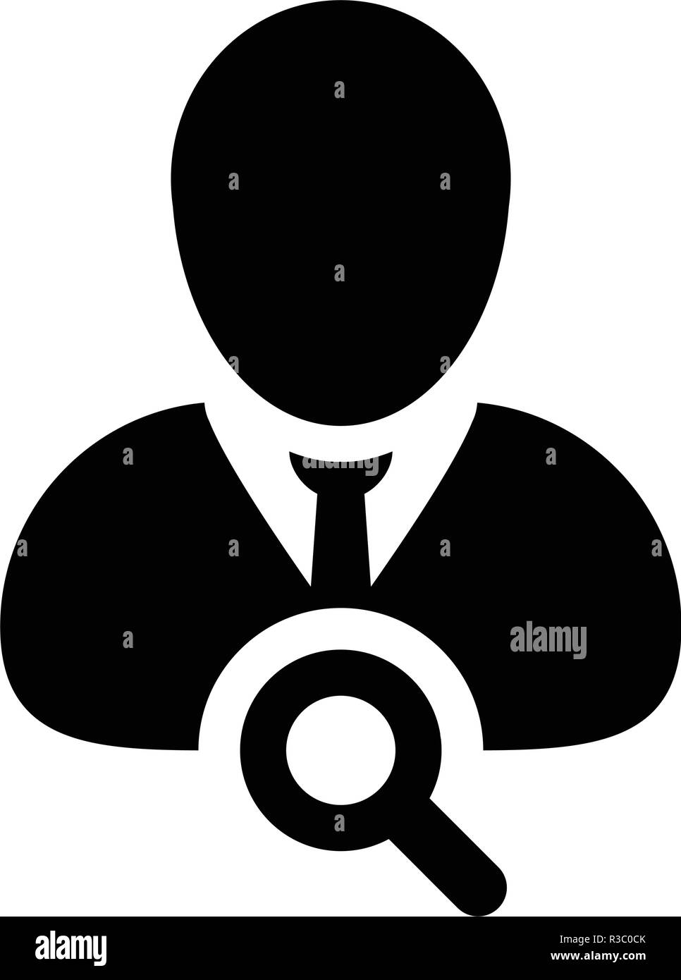 People search icon vector male user person profile avatar symbol with ...