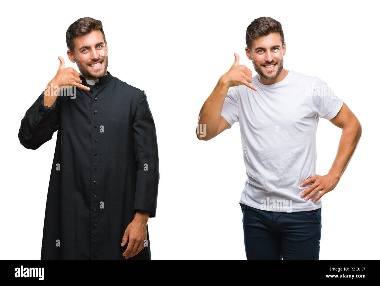 Catholic priest boy talking hi-res stock photography and images - Alamy