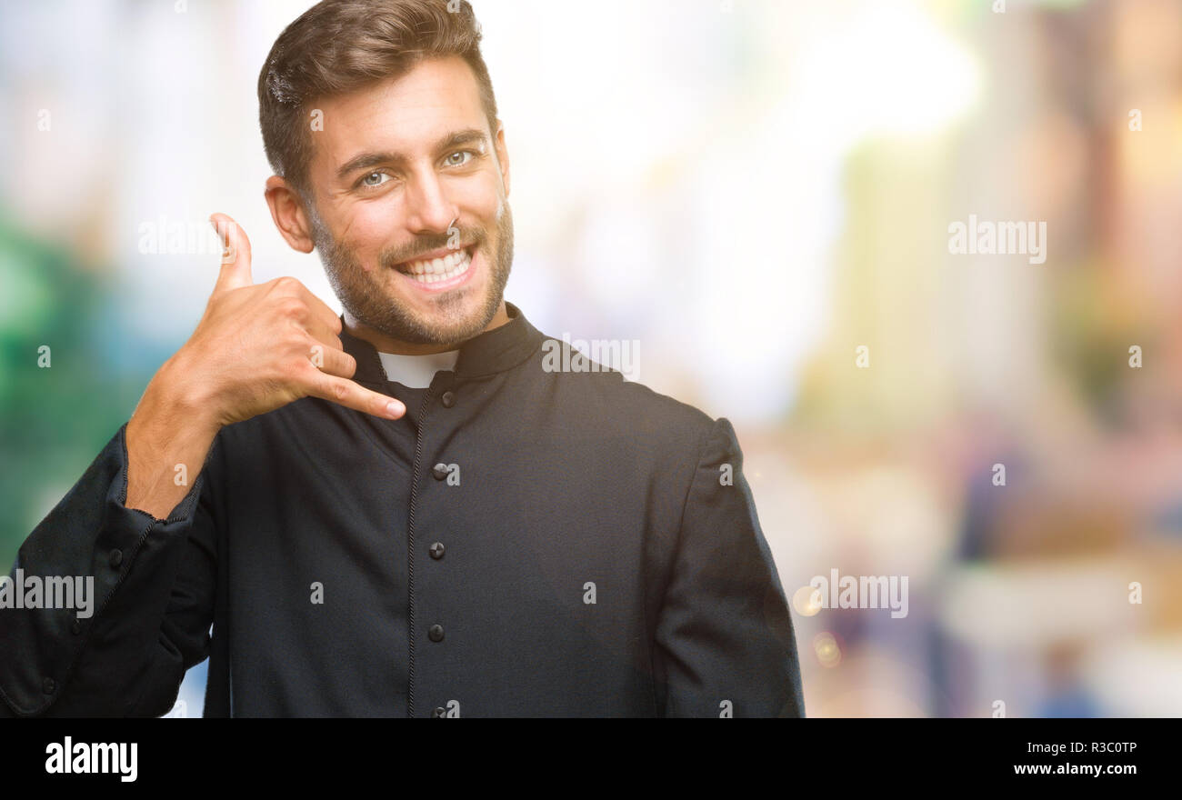Catholic priest boy talking hi-res stock photography and images - Alamy