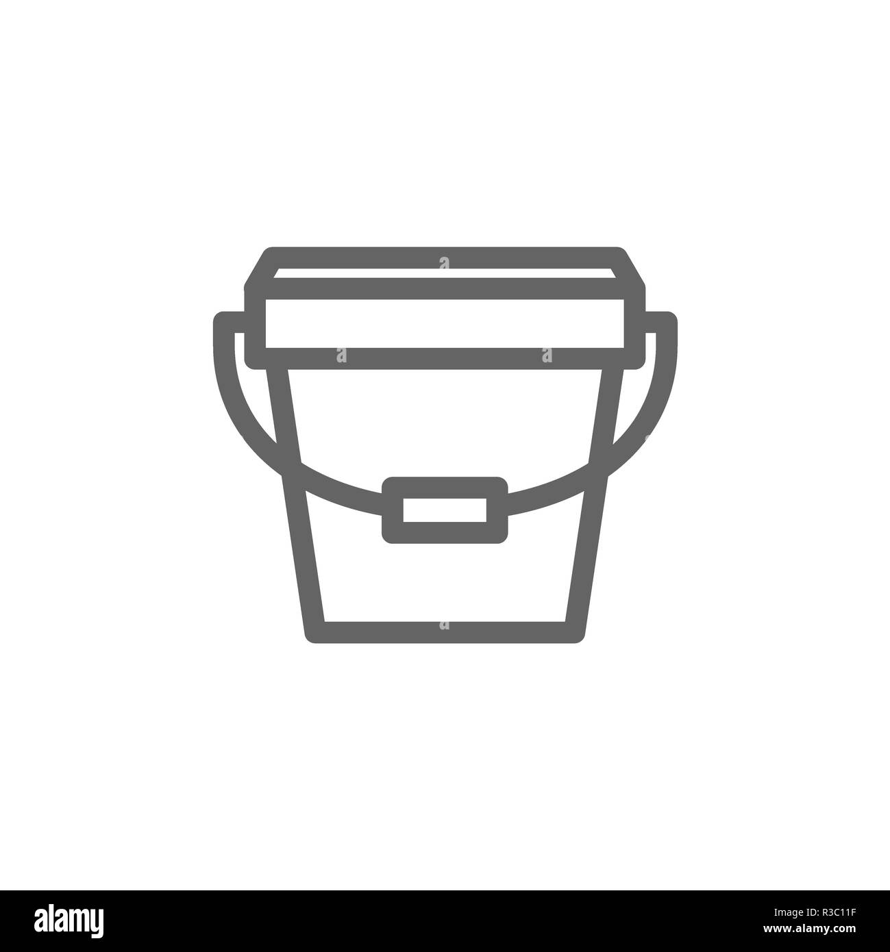 Simple bucket icon. Symbol and sign illustration design. Isolated on ...