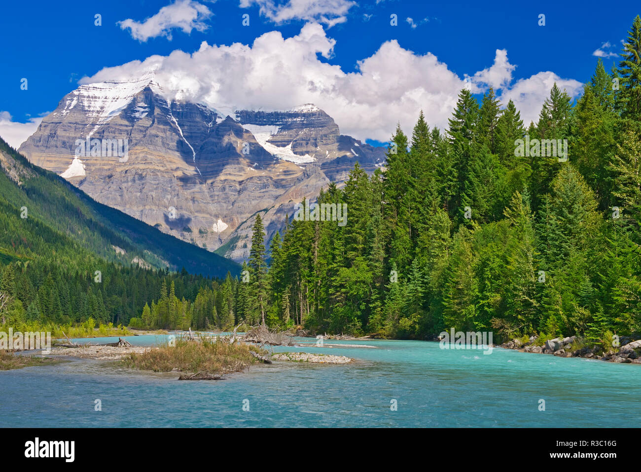 Canada, British Columbia, Mt. Robson Provincial Park. Mt. Robson and ...