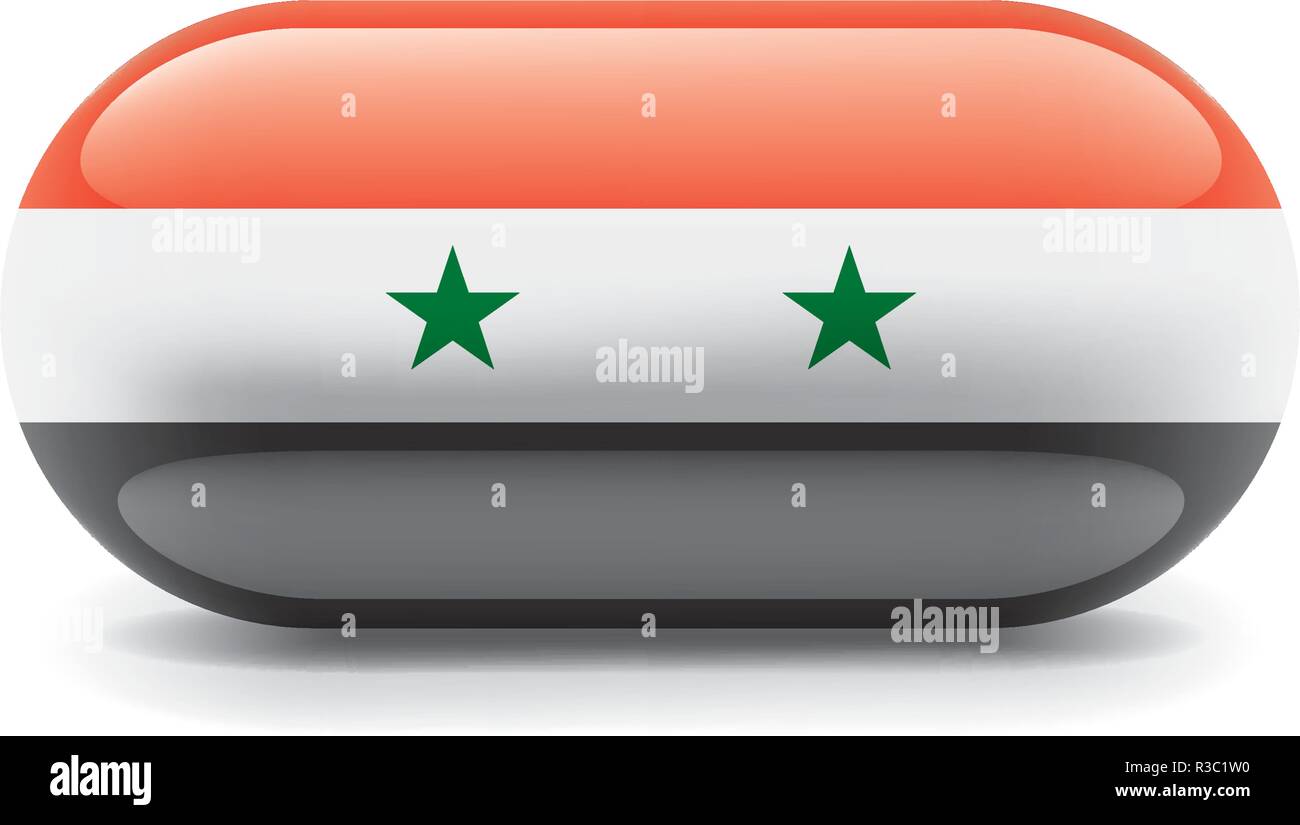 Syria flag, vector illustration on a white background Stock Vector ...