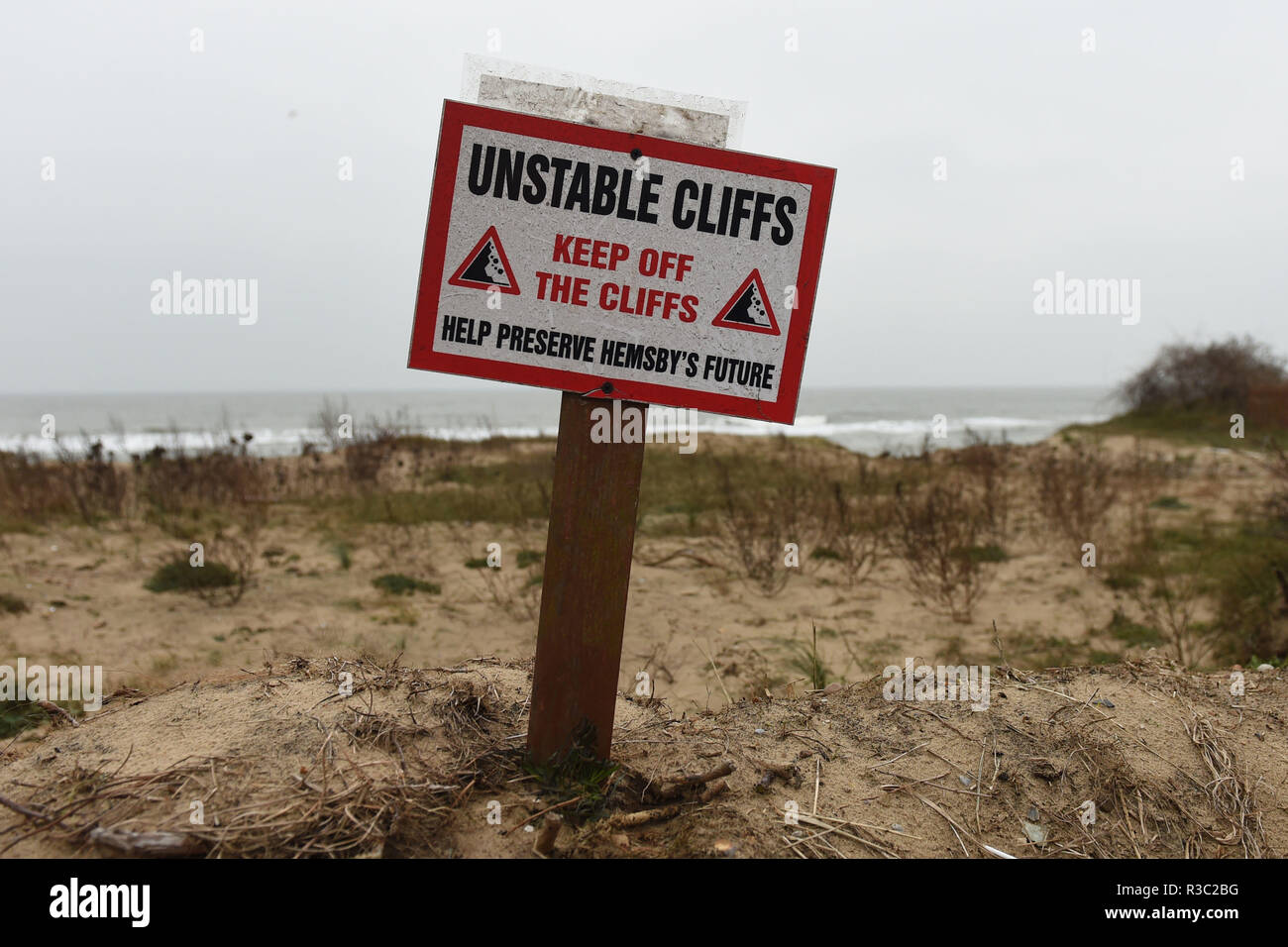 Battered warning sign hi-res stock photography and images - Alamy