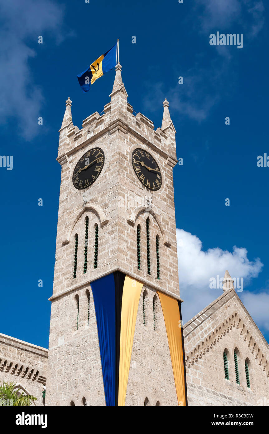 Barbados flag clock hi-res stock photography and images - Alamy