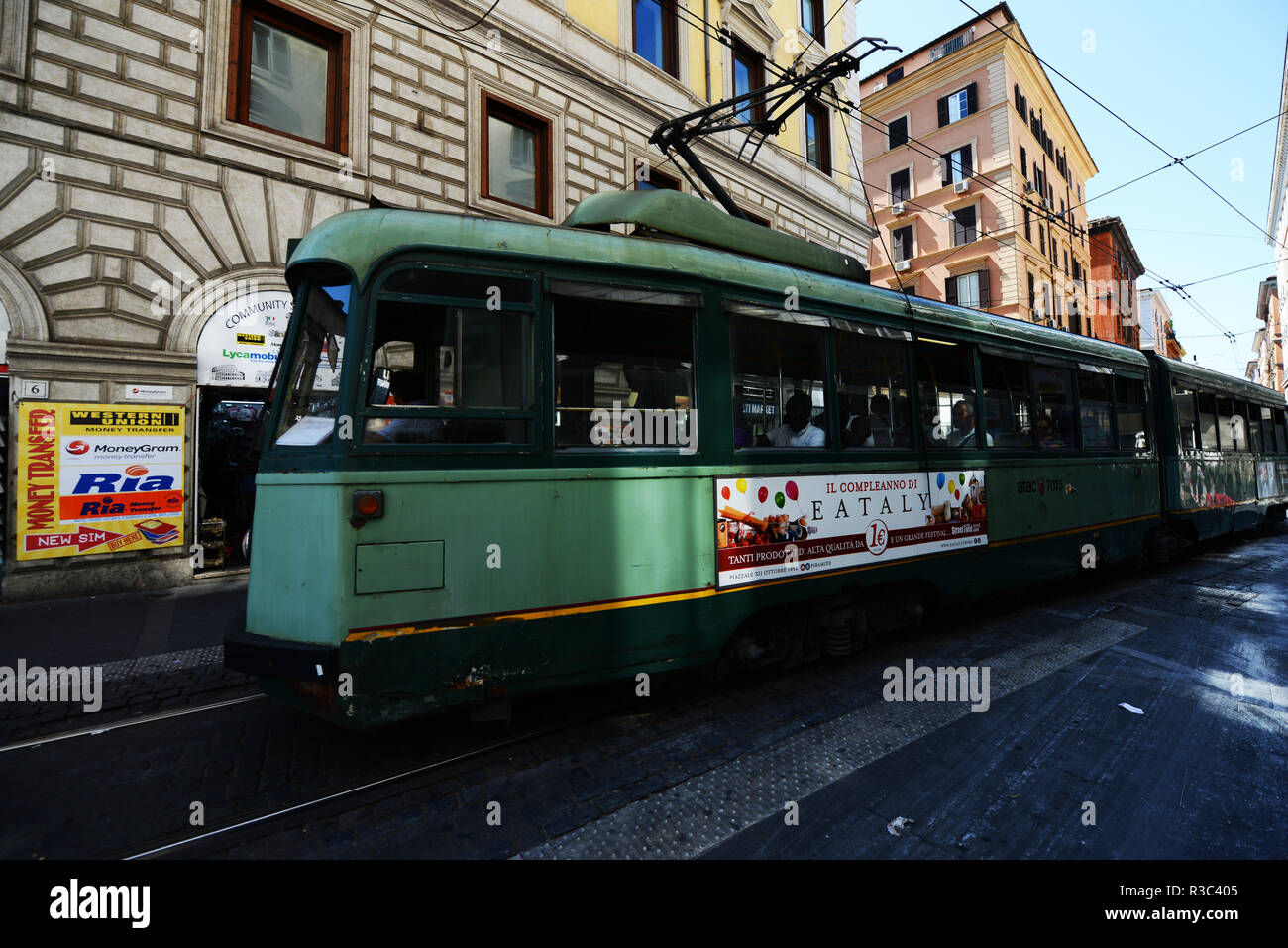 Trams in Rome Stock Photo - Alamy