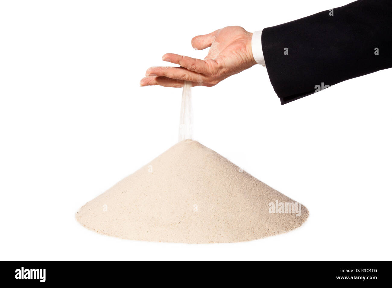 Hand pouring sand hi-res stock photography and images - Alamy
