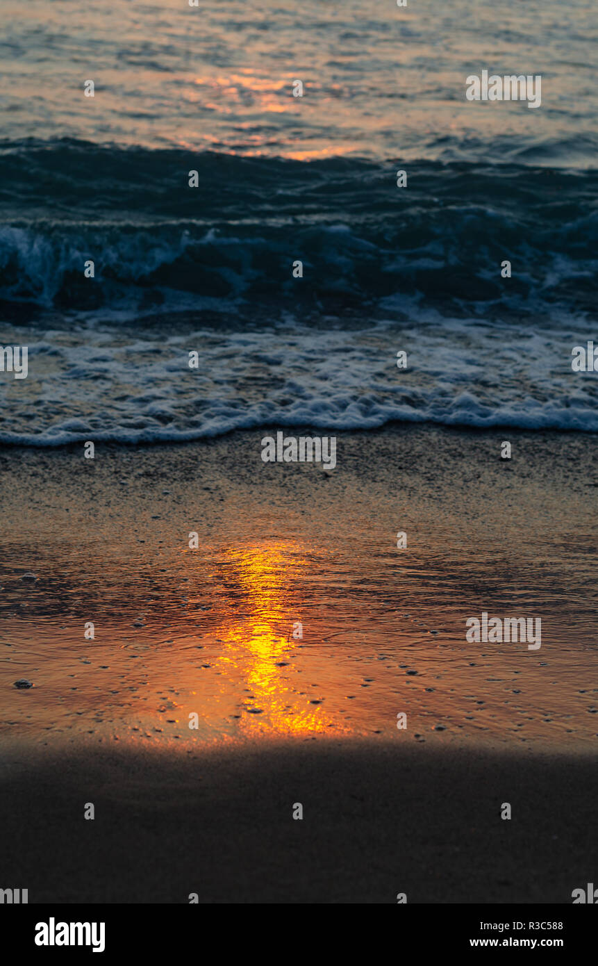 Colorful dawn over the sea. Nature composition Stock Photo - Alamy