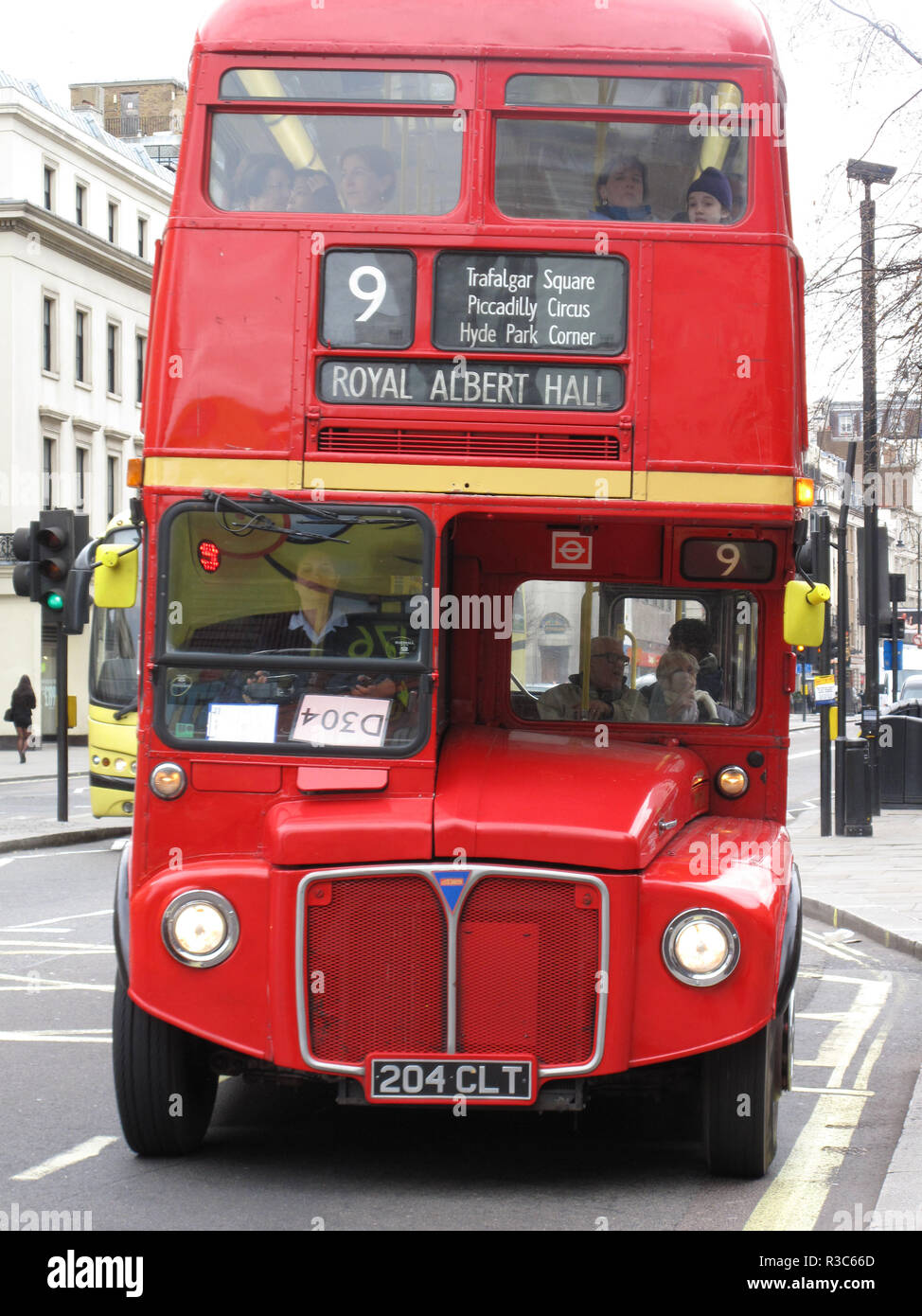 A red routemaster bus in London, England, Britain Stock Photo - Alamy