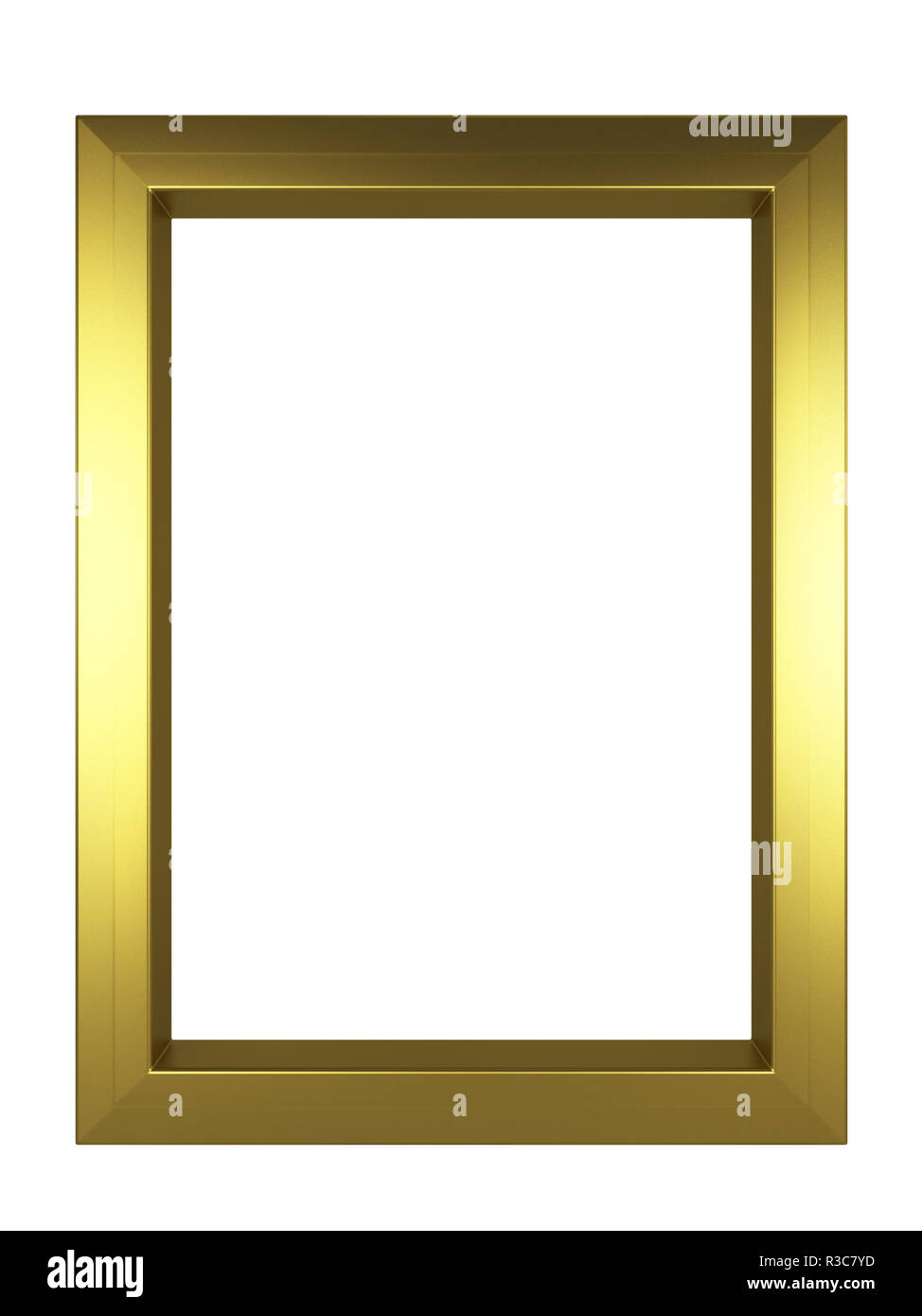 3d golden photo frame Cut Out Stock Images & Pictures - Alamy