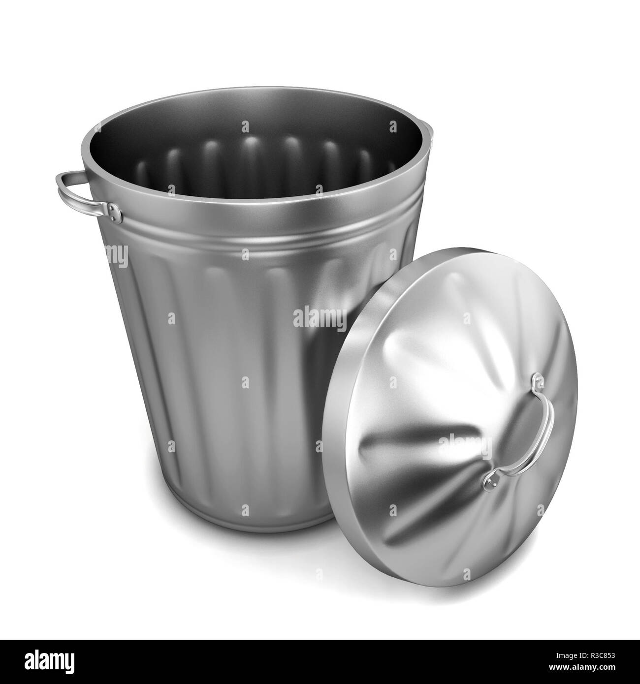 Aluminium garbage waste dustbin hi-res stock photography and images - Alamy