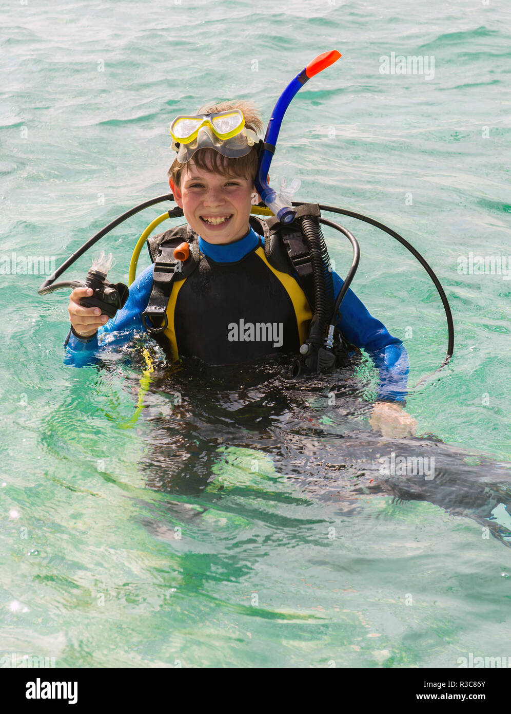 junior scuba diver Stock Photo - Alamy