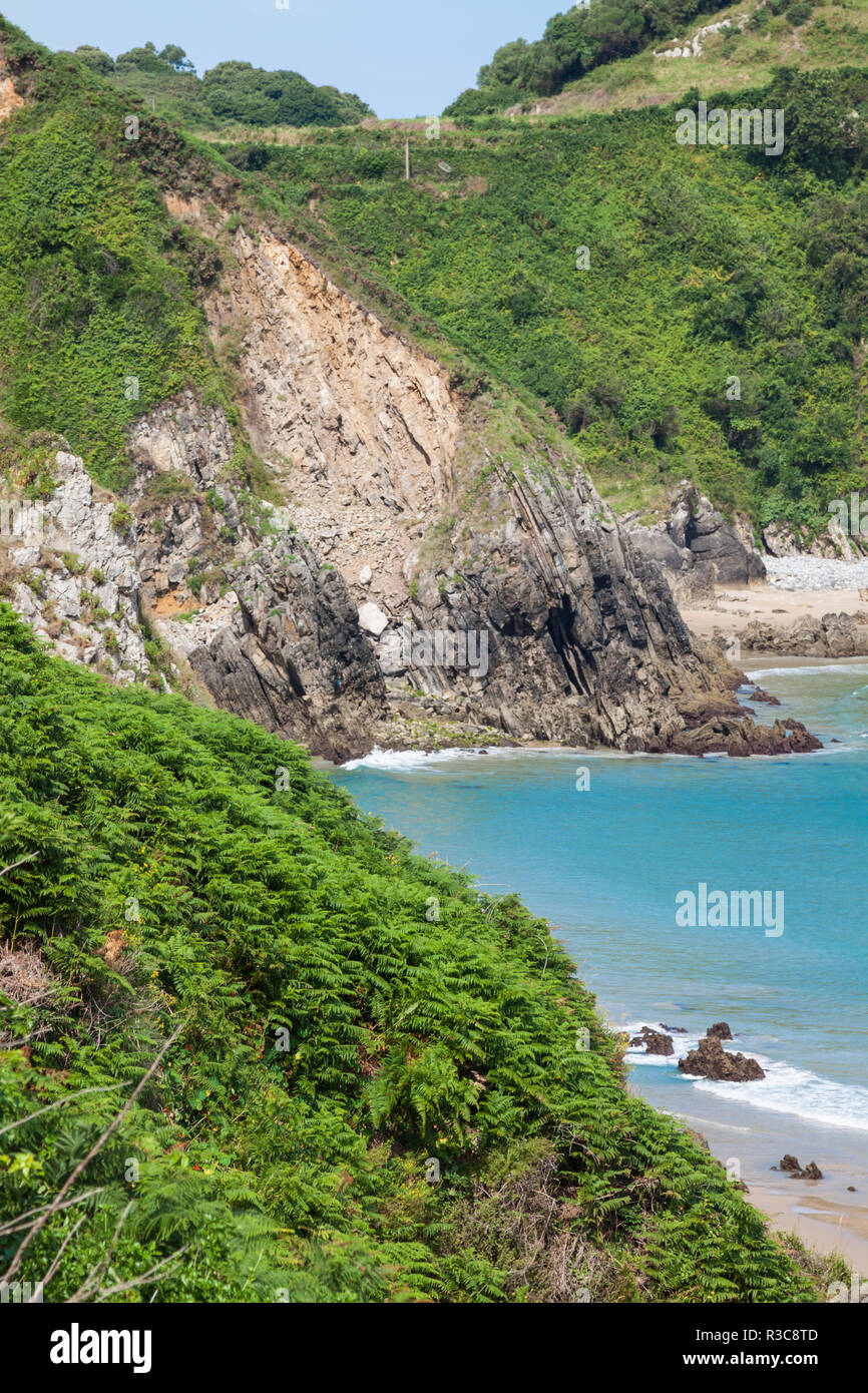 beach of pechon,cantabria,spain Stock Photo - Alamy