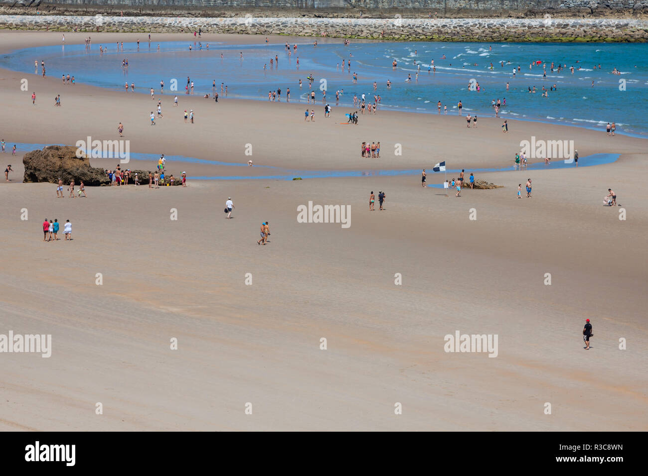 beach of pechon,cantabria,spain Stock Photo - Alamy