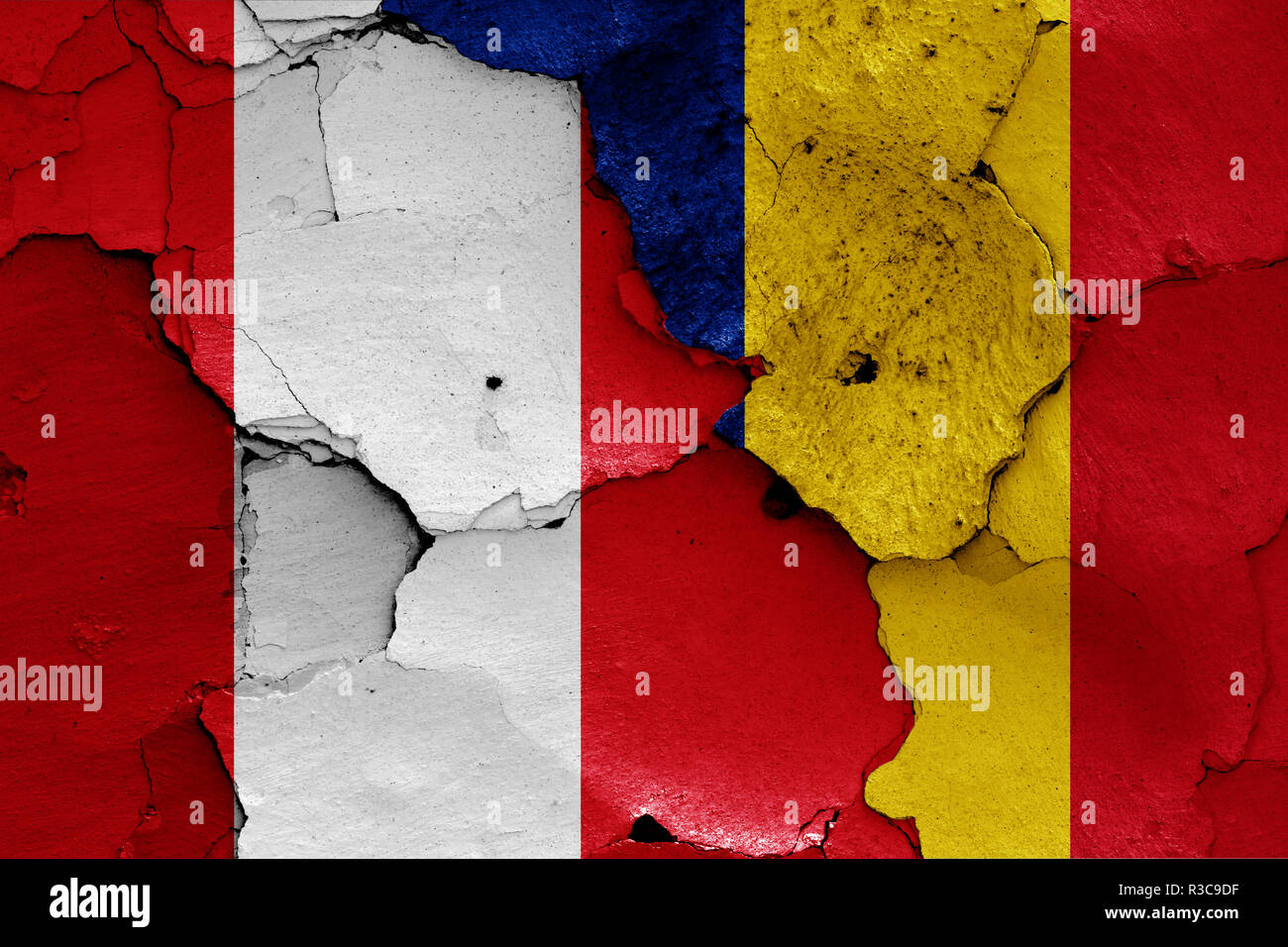 Romania peru flag hi-res stock photography and images - Alamy