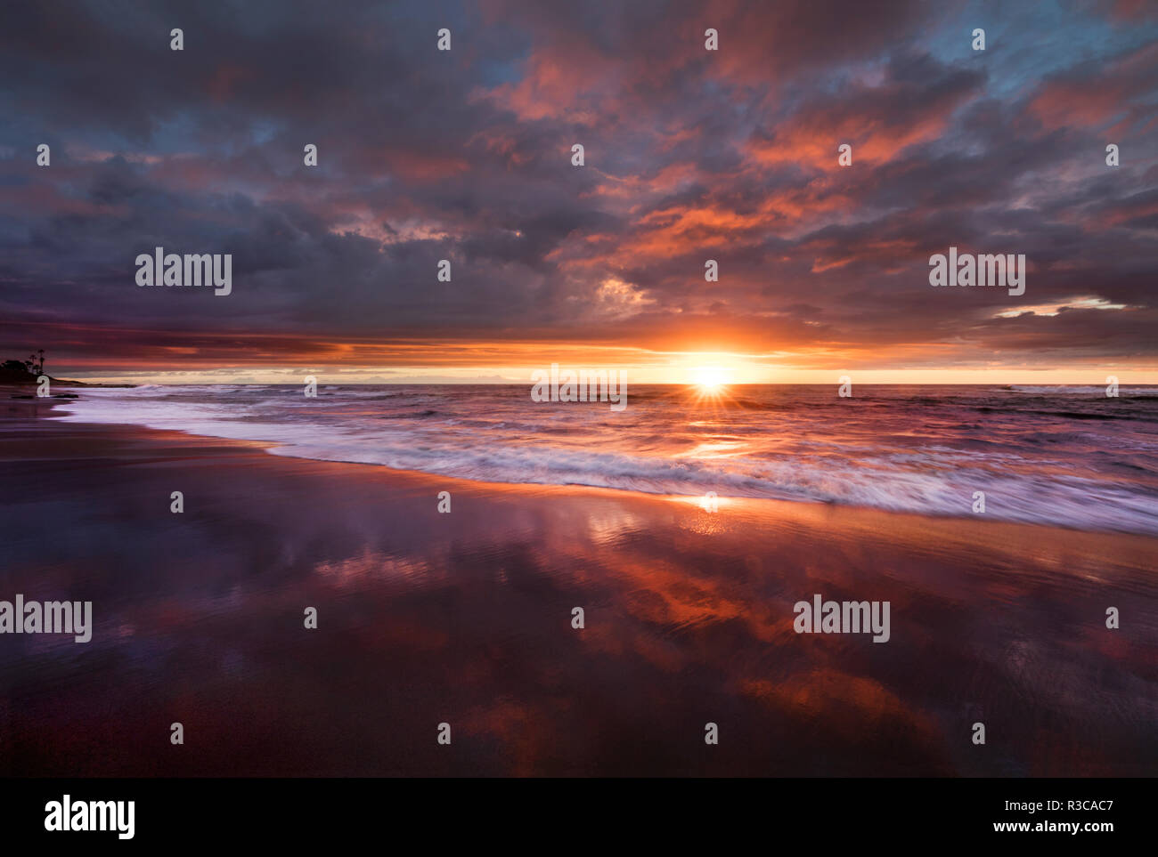 USA, California, La Jolla. Sunset over beach Stock Photo - Alamy